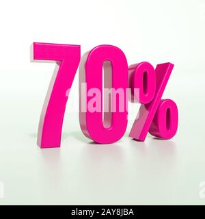 70 Percent Pink Sign Stock Photo - Alamy
