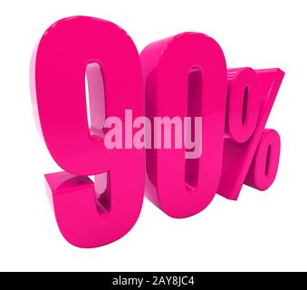 90 Percent Pink Sign Stock Photo - Alamy