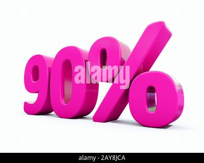 90 Percent Pink Sign Stock Photo - Alamy