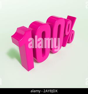 100 Percent Pink Sign Stock Photo - Alamy