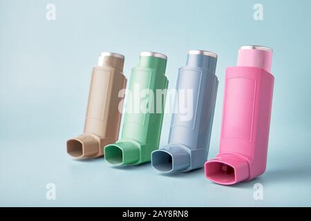MDI Inhaler. Asthma and Allergy aerosol for people with respiratory ...