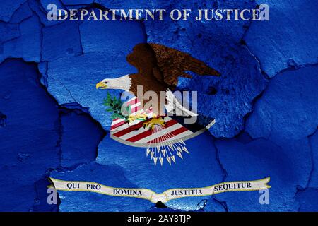 Flag of Department of Justice of USA Stock Photo - Alamy
