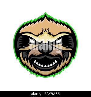 Angry Sloth Mascot Stock Photo - Alamy
