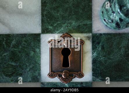 a lock on chess board Stock Photo - Alamy