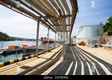 Oil Terminal Sydney Stock Photo - Alamy