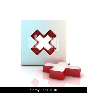 Multiply sign. 3D Stock Photo - Alamy