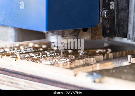 Metal milling device at work shot Stock Photo - Alamy