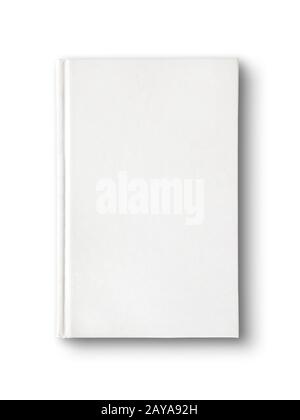 Blank white opened and closed notebook mockup set, isolated, 3d ...