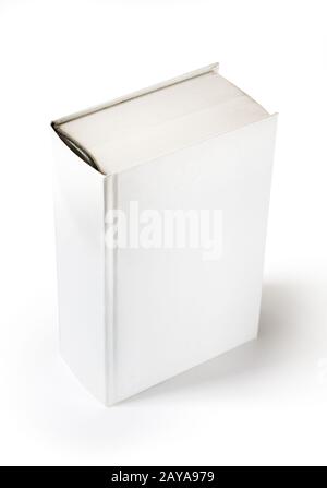 Blank white opened and closed notebook mockup set, isolated, 3d ...