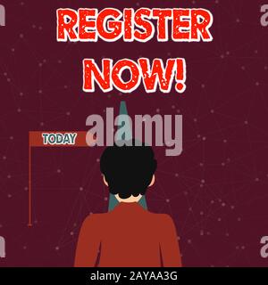 Handwriting text Registration. Concept meaning Action or process of ...