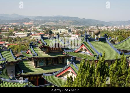 colorful palace roofs in Baohu Dimu Temple Stock Photo - Alamy