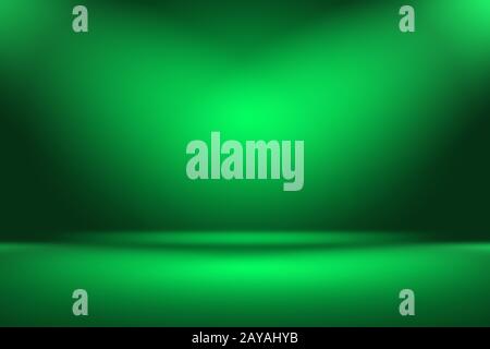 Abstract blur empty Green gradient Studio well use as background ...