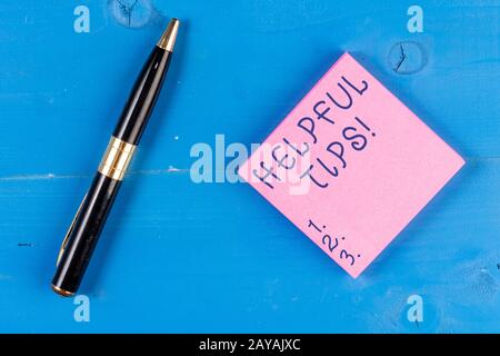 Handwriting text writing Helpful Tips Question. Conceptual photo secret ...