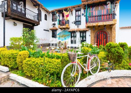 Tenza typical traditional colorful houses Stock Photo - Alamy