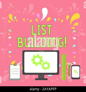 Word writing text Email List. Business photo showcasing widespread ...