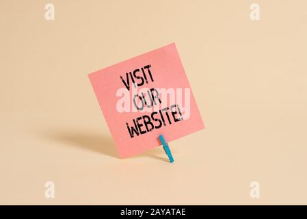 Visit our website text concept Stock Photo - Alamy