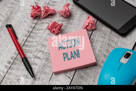 Text sign showing Action Plan 2023, Business idea to do list contain ...