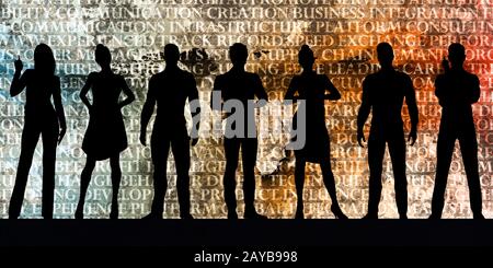 Workforce Development Strategy for Business People Art Stock Photo - Alamy