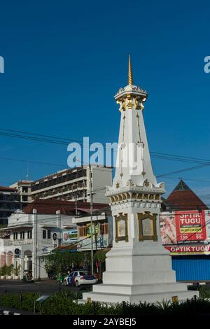 Tugu golong gilig monument in yogyakarta, indonesia, stands tall amidst ...
