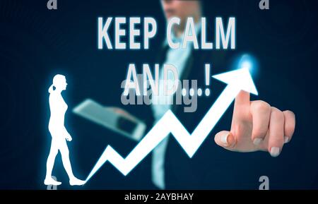 Text sign showing Keep Calm And Drink Coffee. Business photo text ...