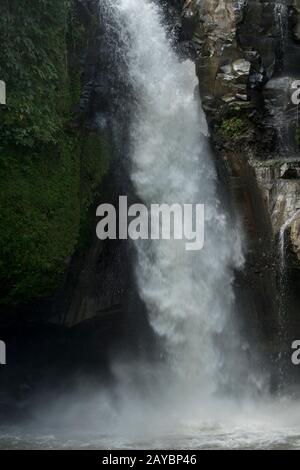 View of the Tegenungan Waterfall (Tukad Petanu River) near Ubud, Bali ...