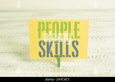 Text sign showing Communication Skills. Business photo text ability to ...