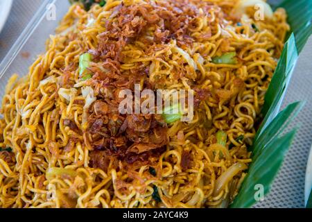 Close-up of Indonesian food being served on the MSV Katharina, a 38 ...