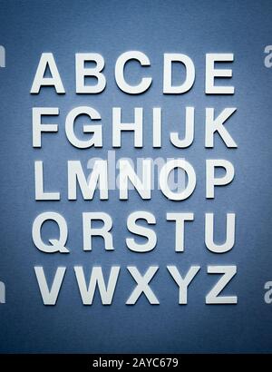 Alphabet made with solid letters. Education background symbol Stock ...