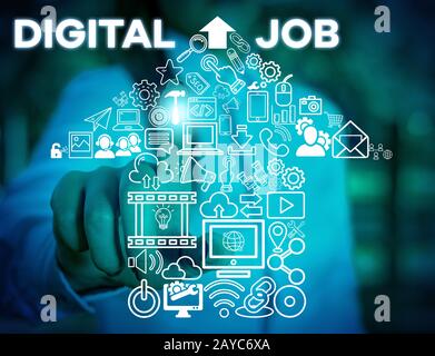 Writing note showing Jobs. Business photo showcasing Paid position of ...