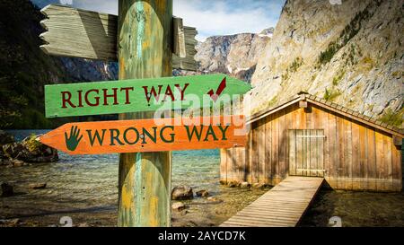 Street Sign the Direction Way TO SUCCEED versus TO FAIL Stock Photo - Alamy