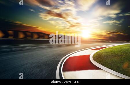 Motion blurred racetrack Stock Photo - Alamy