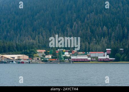 View of Greens Creek Mine in Hawk Inlet, off Chatham Strait, Alaska ...