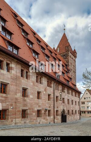 Nuremberg, Bavaria, Germany The former imperial stables and the ...