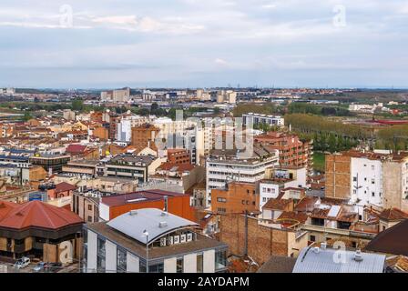 Aerial view of spanish city Lleida Stock Photo - Alamy
