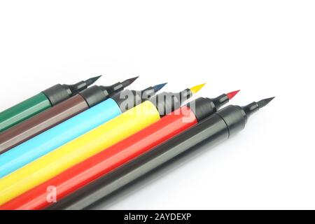 Multi-colored drawing sketch pen Stock Photo - Alamy