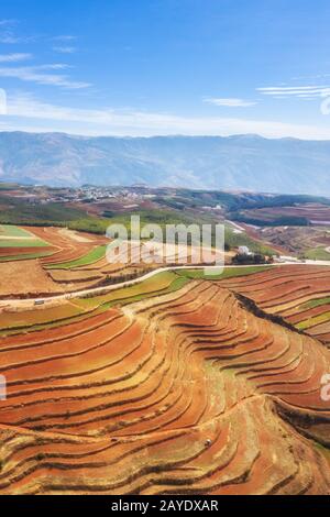 Yunnan red scenery Stock Photo - Alamy