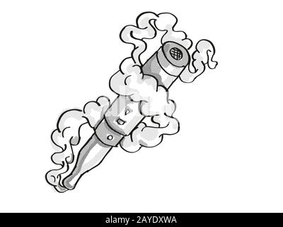 Vape Electronic Cigarette Smoking Tattoo Stock Photo - Alamy