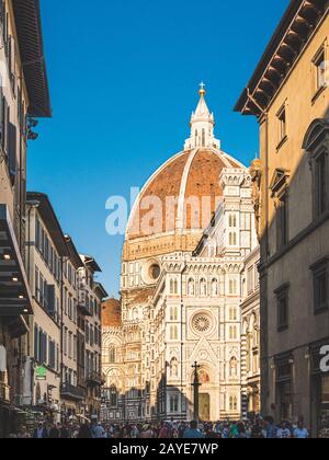 Firenze, Italy - May 28, 2017 - Views of the tourists in front of Santa ...