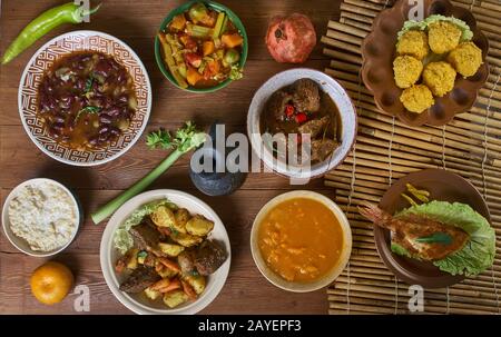 Aiyash, Millet Balls, Chadian cuisine, Traditional assorted African ...