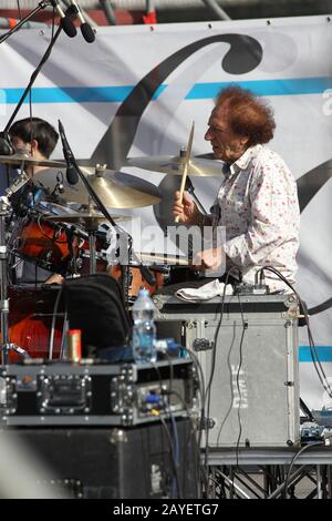 Napoli, Italy. 01st May, 2018. Franco Del Prete, drummer of NAPOLI ...