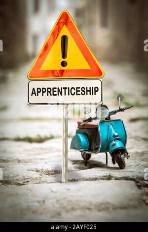 Street Sign to Apprenticeship Stock Photo - Alamy