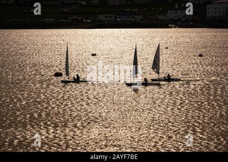 Holyhead Harbour sunset 18-01-2020 Stock Photo - Alamy