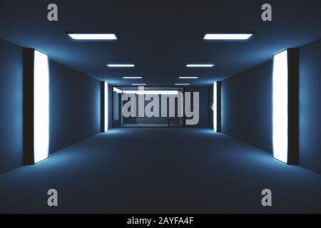 Hi-Tech Lockup Prison Cell 3D Illustration Stock Photo - Alamy