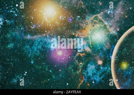 Shining spiral galaxy. Elements of this Image furnished by NASA Stock ...