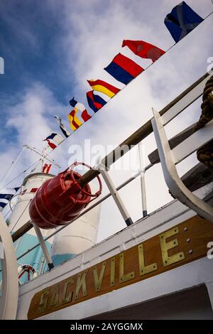 Preserved Second World War Flower-class corvette HMCS SACKVILLE is ...