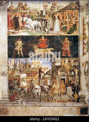 Del Cossa Triumph of Minerva March Needlwork Stock Photo - Alamy