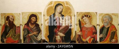 This 14th-century polyptych by Francesco Traini or Giovanni di Nicola ...