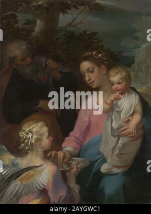 'Rest on the Flight into Egypt' by Vanni depicts the Holy Family's ...