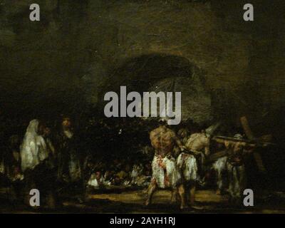 Francisco De Goya - Escena De Disciplinantes Stock Photo - Alamy