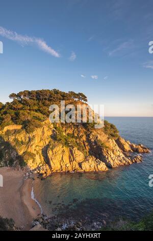 CALA ES CODOLAR BEACH TOSSA DE MAR COSTA BRAVA CATALONIA SPAIN Stock ...